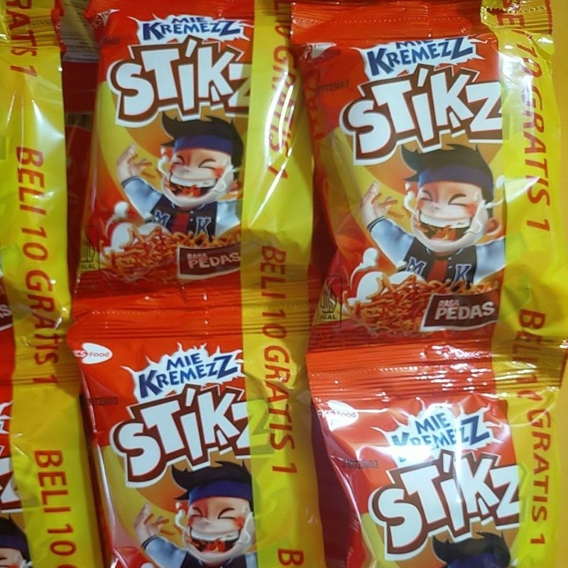 Jual mie kremes stick 1renceng (11pcs) | Shopee Indonesia