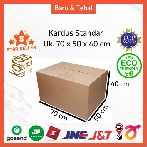 Jual Kardus Box Karton Dus Kotak Packing Jumbo Besar Polos Uk. 70x50x40 ...
