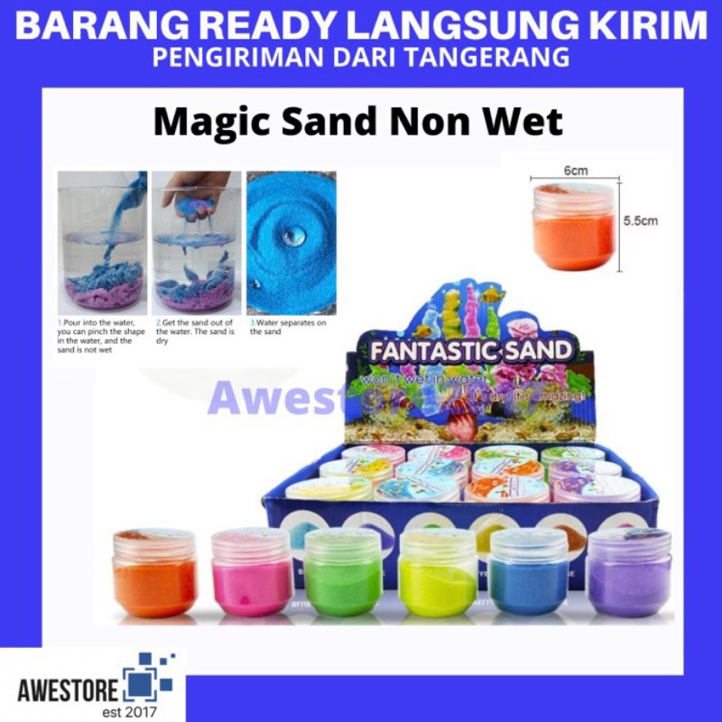 Jual Magic Aqua Fantastic Sand Water Non Not Wet Toy Pasir Eksperimen ...