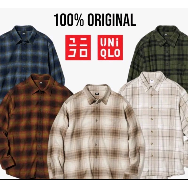 Jual KEMEJA FLANEL UNIQLO PRIA LENGAN PANJANG FULLTAG | Shopee Indonesia