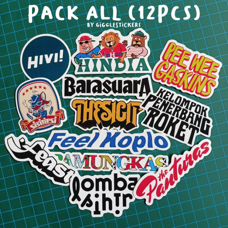 Jual Sticker Pack Band Lokal Indie Punk | Shopee Indonesia