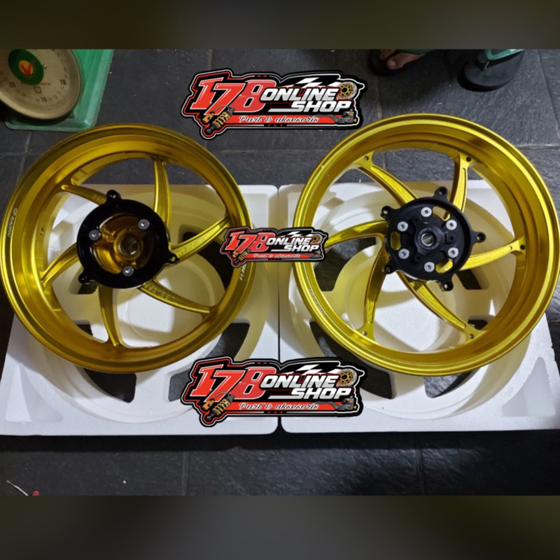 Jual velg GP Racing F1 gold series original Thailand For xmax size 300 ...