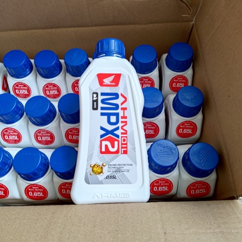 Jual OLI MPX2 OIL MESIN MPX 2 650ML 0.65L OIL MATIC 1 DUS ISI 24 BOTOL ...