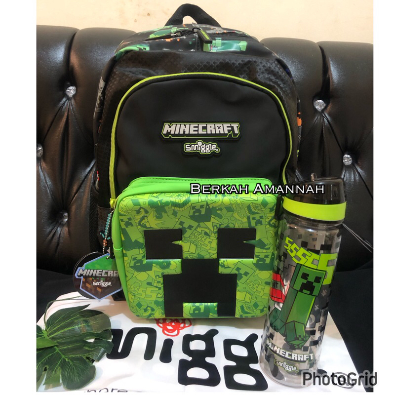 Jual Minecraft Classic Backpack TAS SMIGGLE ORIGINAL | Shopee Indonesia