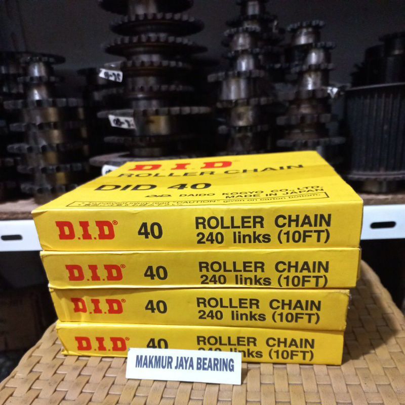 Jual RANTAI ROLLER CHAIN RS 40-1 DID JAPAN | Shopee Indonesia