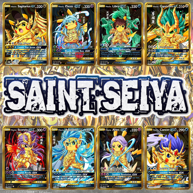 Jual KARTU POKEMON TCG HOLOGRAM SPECIAL PIKACHU SAINT SEIYA - GOLD ...