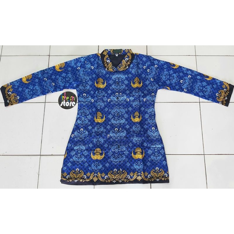 Jual Batik Korpri Terbaru Kerah Hitam Lapis Furing / Batik Korpri Terbaru / Seragam Korpri PNS ...