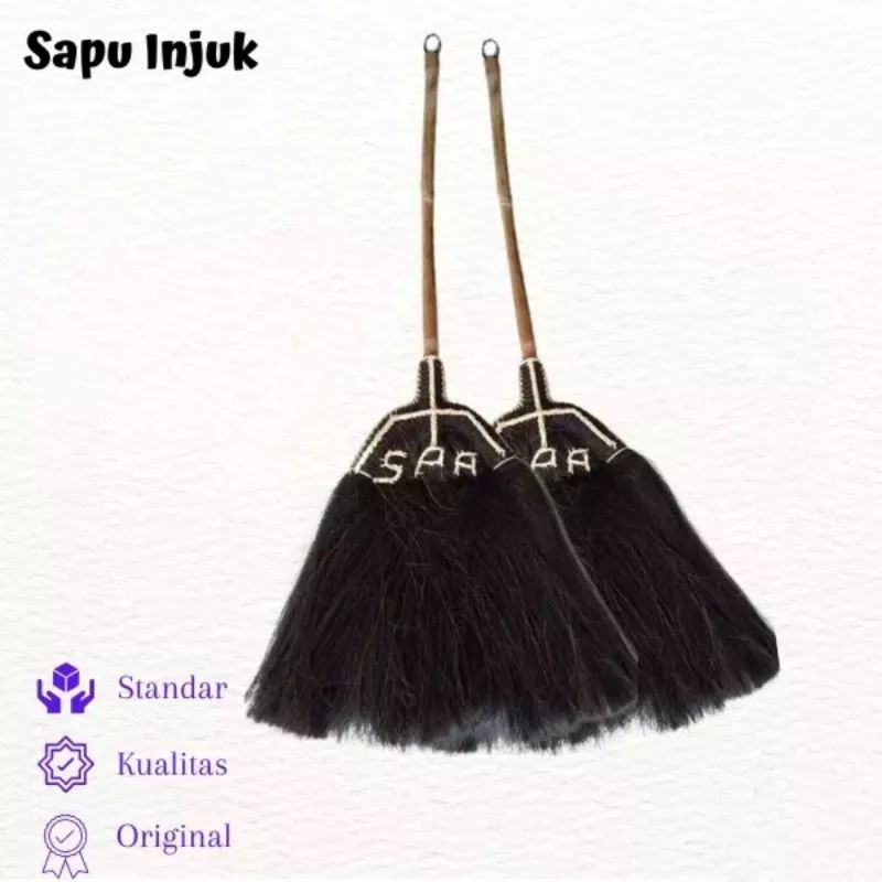 Jual Sapu Ijuk SPA Asli Sapu Injuk Gagang Rotan Asli Sapu Lantai ...