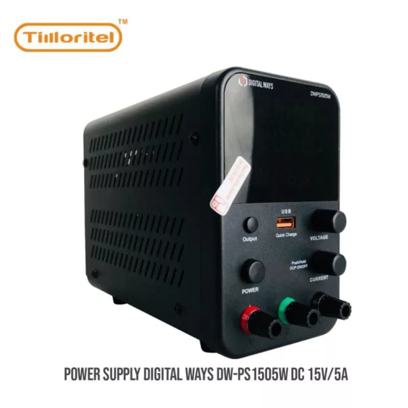 Jual POWER SUPPLY DIGITAL WAYS DW-PS1505W DC 15V/5A | Shopee Indonesia