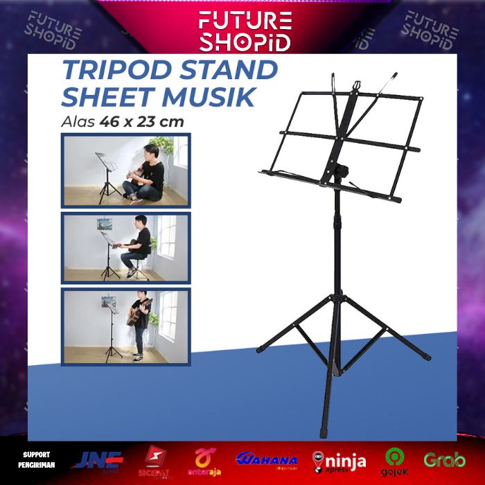 Jual Stand Partitur Musik Tatakan Kertas Lirik Mimbar Portable Panggung ...