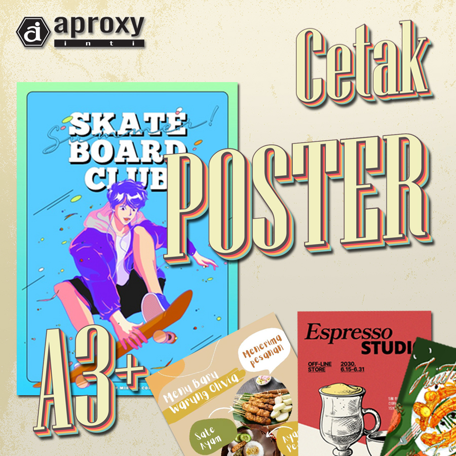 Jual CETAK POSTER A3+, ART CARTON 260, 1 SISI - SATU MUKA | Shopee ...
