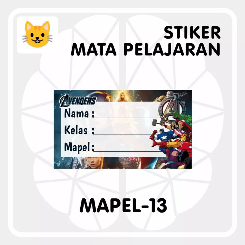Jual Name Tag Stiker Sticker Nama Kosongan Anak Cewek Cowok Gambar BTS ...