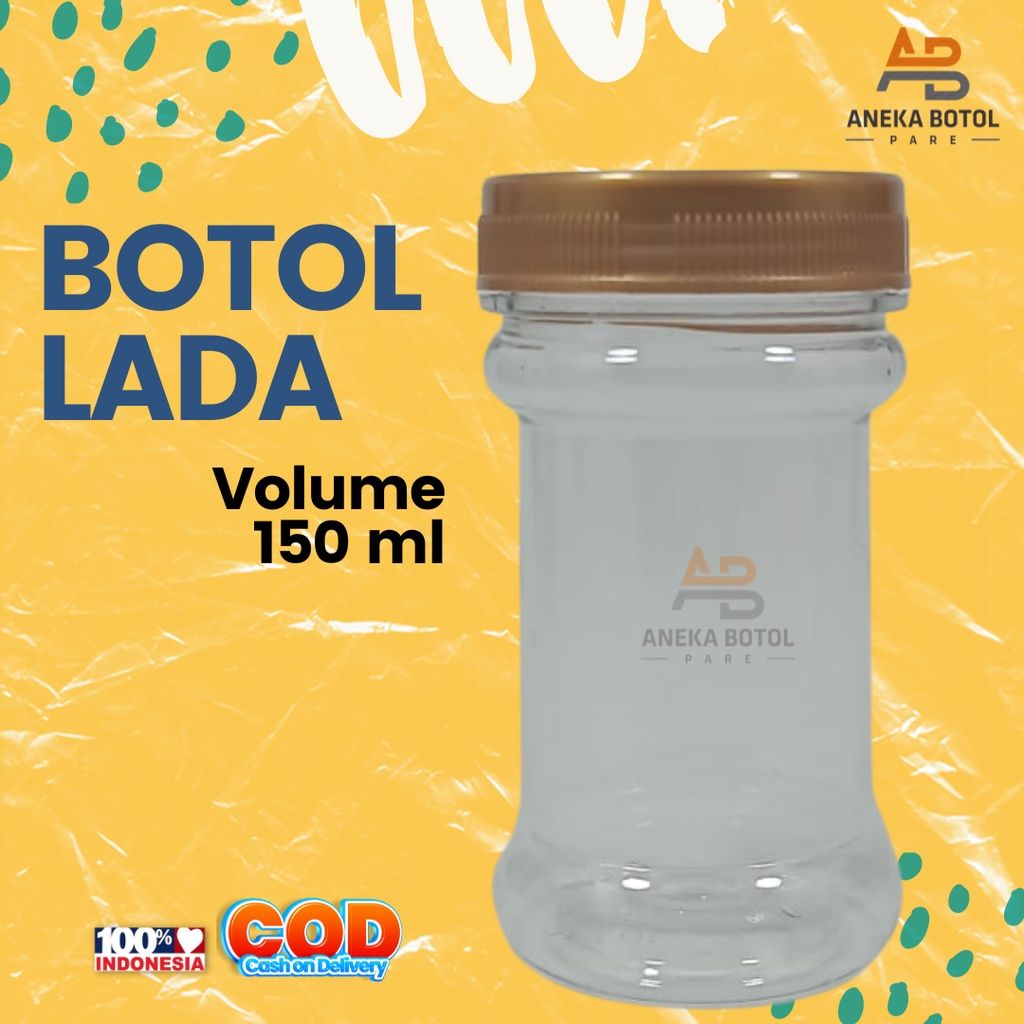 Jual Botol Lada 150ml Toples Sambal Bulat Toples Lada150ml Toples Bumbu ...