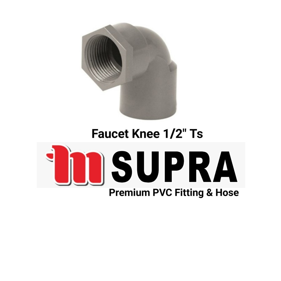 Jual KDD / Knee Drat Dalam / Faucet Elbow PVC 1/2" TS | Shopee Indonesia