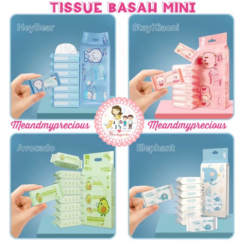Jual MMP - Tissue Tisu Basah Mini / Tisu Basah Bayi Mini Tissue Basah ...