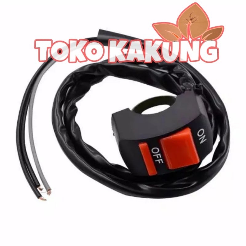 Jual Saklar on off jepit stang universal saklar motor saklar universal ...