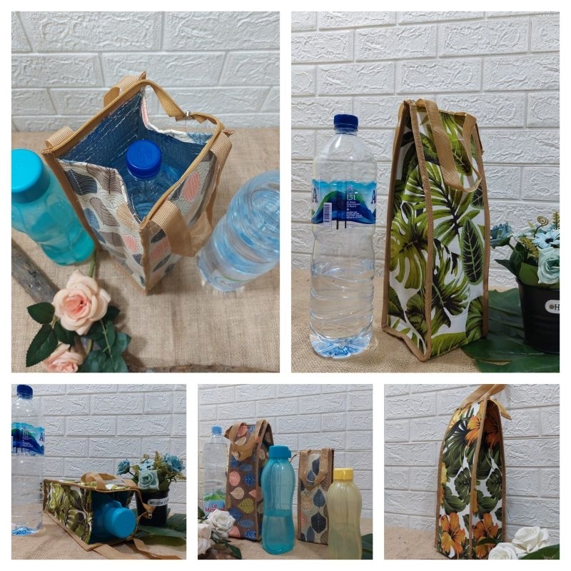 Jual Tas Botol Minum 2 liter Air Mineral 1.5 liter Thermal Panas Dingin ...