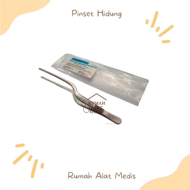 Jual Pinset Bayonet Hidung Pinset THT Pincet 14cm Nasal Dressing ...