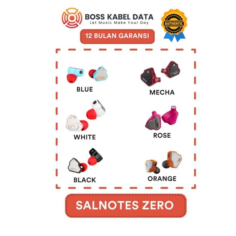 Jual 7hz Salnotes Zero In Ear Monitor 10mm HIFI Detachable Cable ...