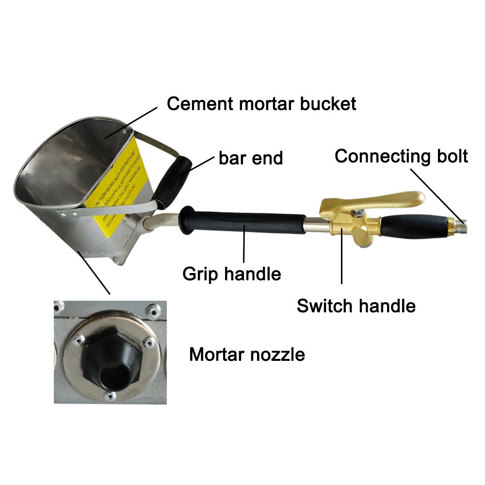 Jual Alat Plester Semprot Spesi Adukan Mortar Sprayer kap 4Ltr Min komp ...