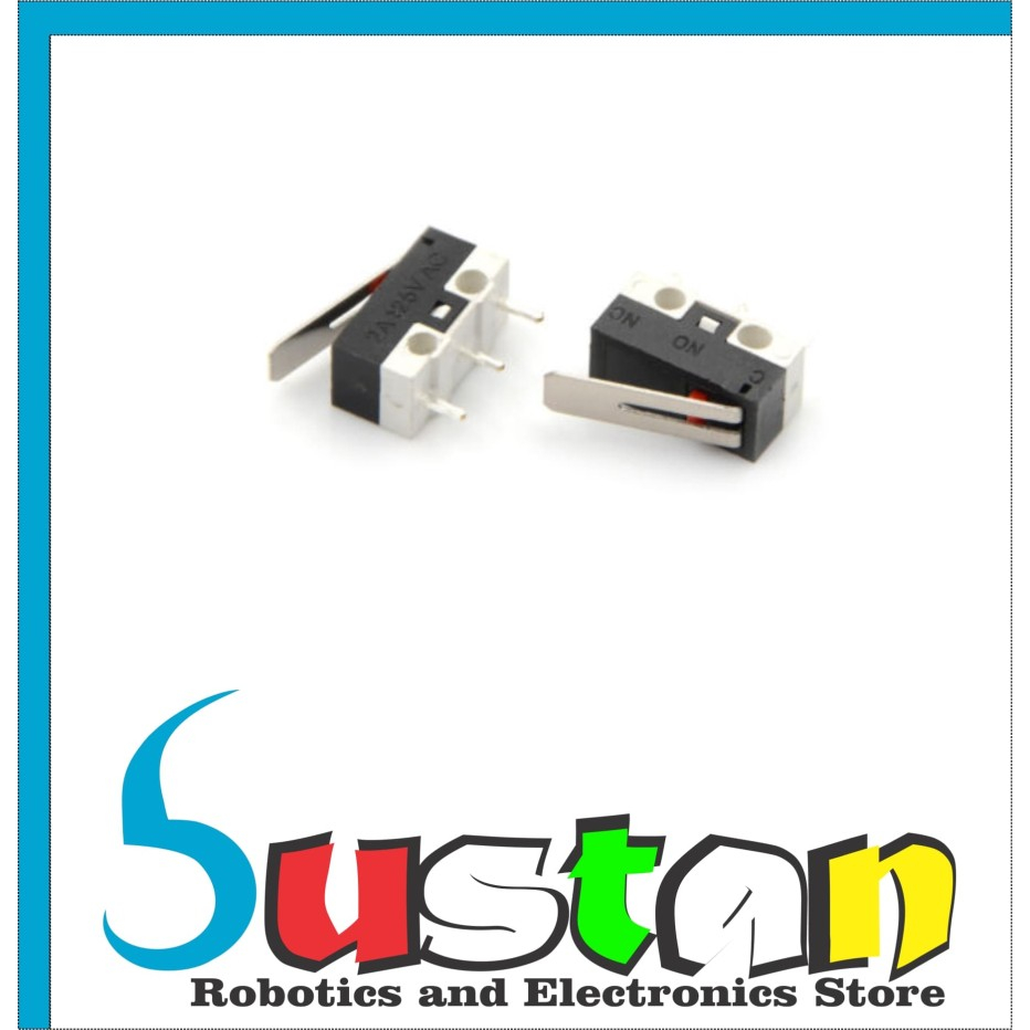 Jual limit switch kecil 3p mouse small micro switch + handle bisa NO NC ...