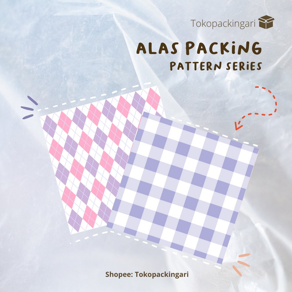 Jual Alas Packing | Kotak-Kotak Pattern | Paper Aksesoris | FREE ...