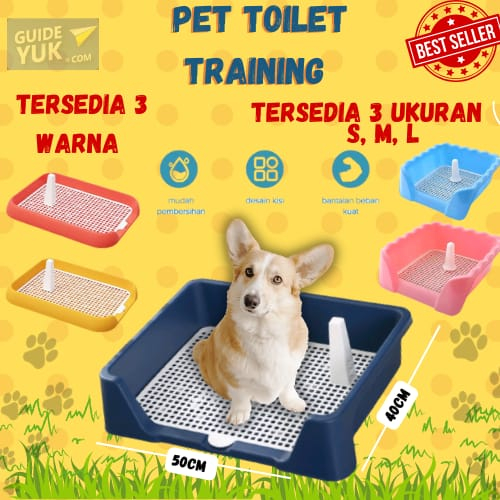 Jual Pet Toilet Anjing / Pee Poop Training Pad Tray Toilet untuk Anjing ...