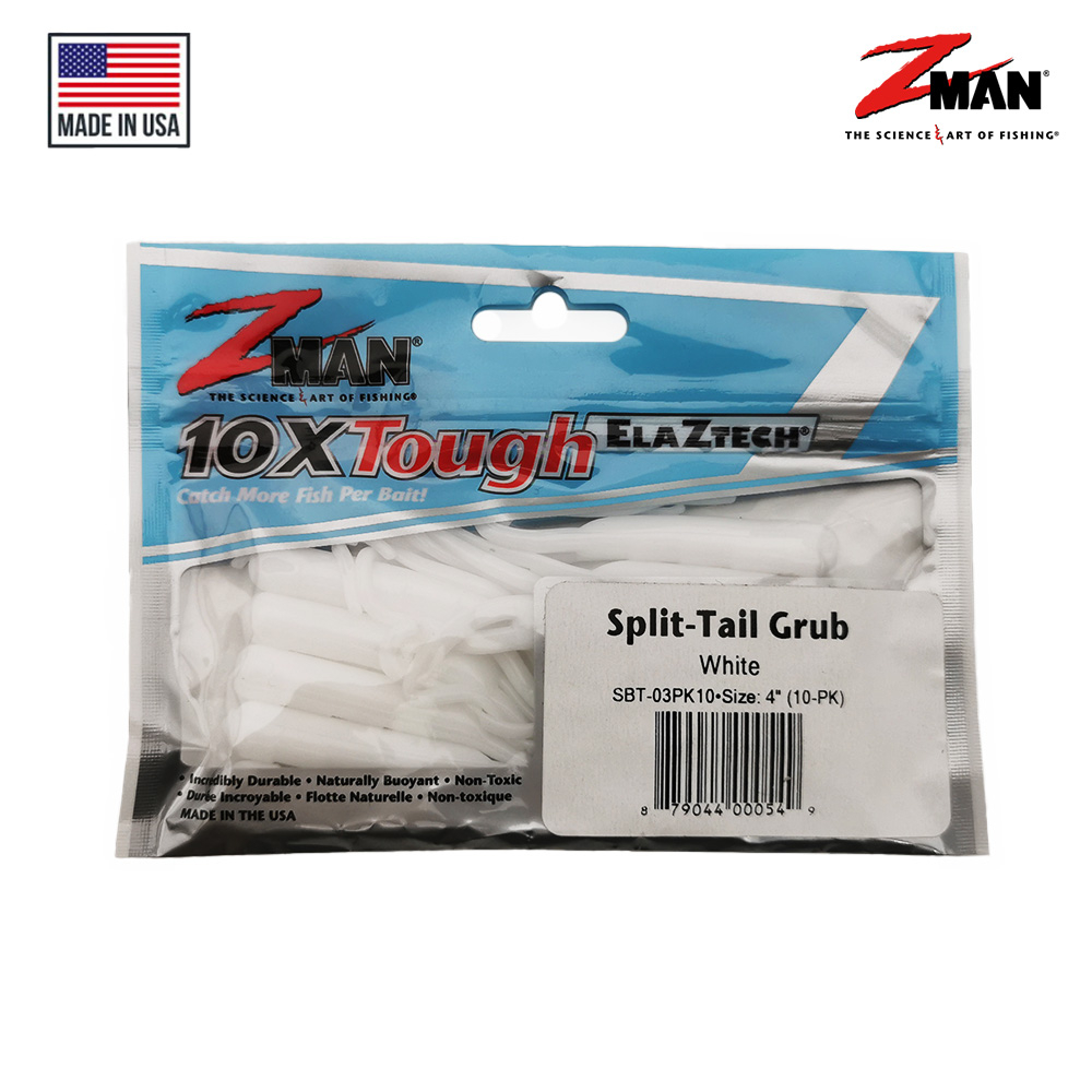 Jual ZMAN Split-Tail Grub 4" (10-PK) Soft Lure Umpan Pancing Buatan ...