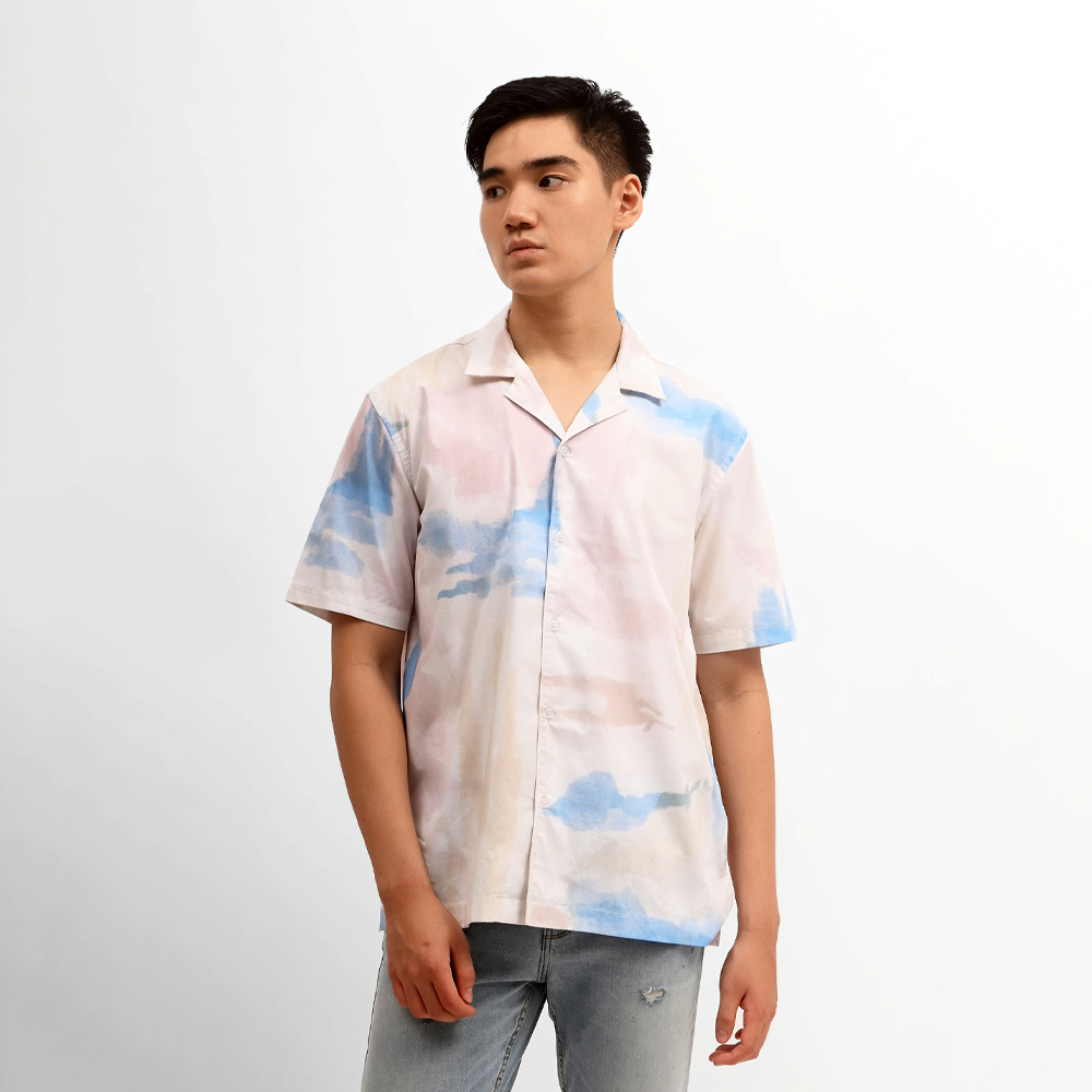 Jual MANZONE Kemeja Pria Lengan Pendek - LATIAS | Shopee Indonesia