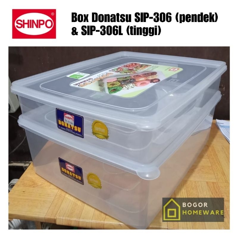 Jual (KHUSUS GOJEK) BOX DONATSU TEMPAT DONAT SHINPO SIP-306 & SIP-306L ...