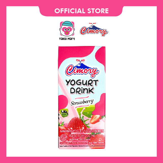 Jual ⭐YAKUI MART⭐SUSU CIMORY UHT YOGHURT DRINK 200 ML (STRAWBERRY) / yogurt / MINUMAN CIMORI ...