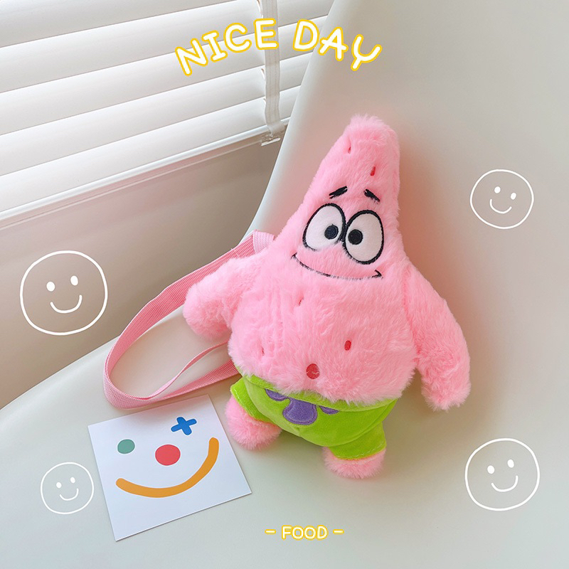 Jual V040 Tas Spongebob Patrick Selempang Lucu Anak Bag Gift | Shopee ...