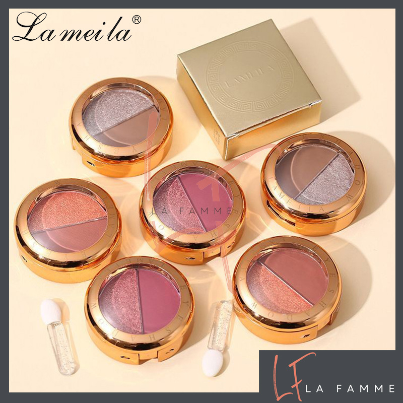 Jual LAMEILA 2 in 1 DUO Eyeshadow Highlighter Matte Glitter Shimmer 2 ...