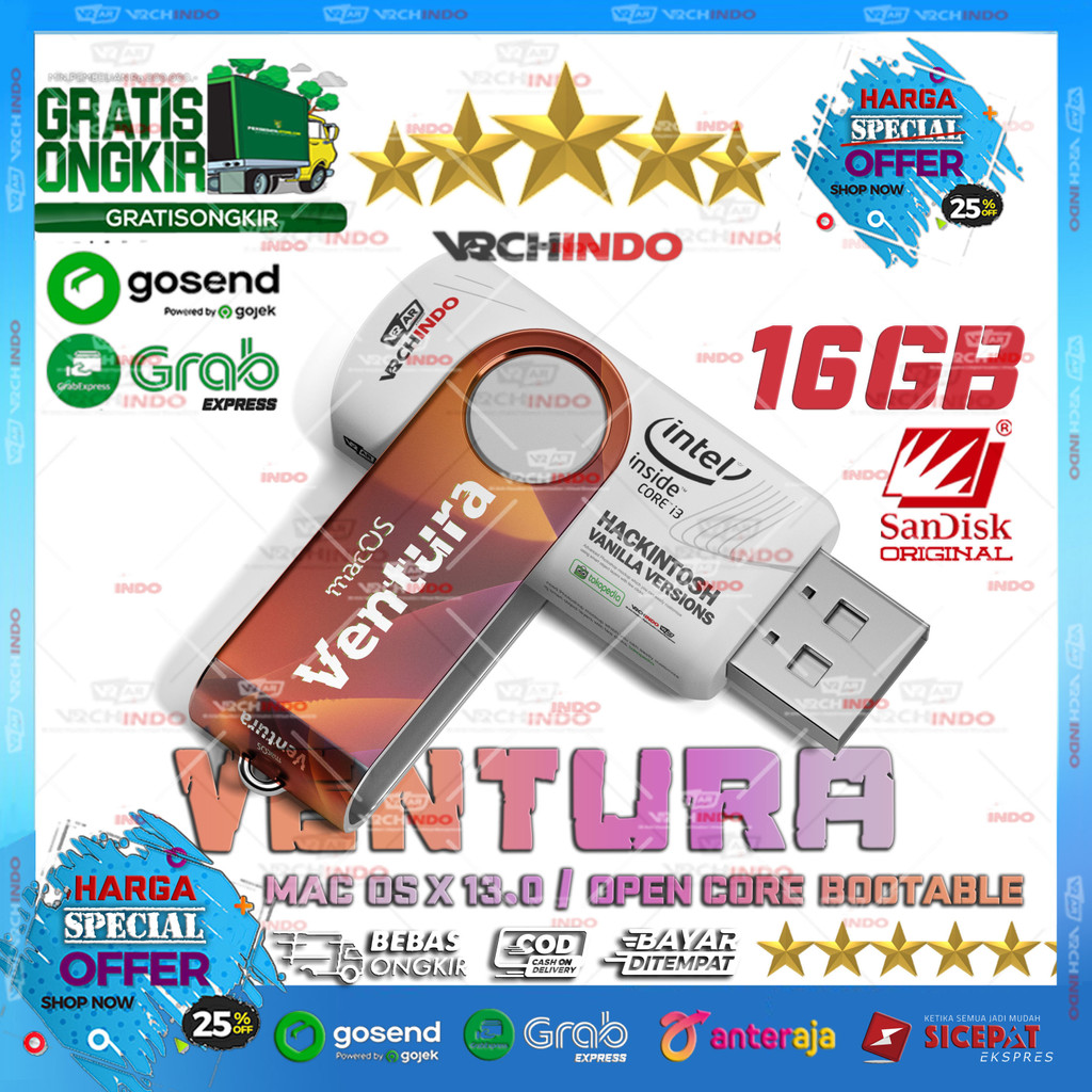 Jual Mac OS X 13.0 - MacOS VENTURA | Hackintosh for PC Komputer Dekstop ...