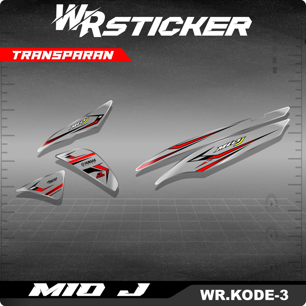 Jual Stiker Transparan Mio j - Sticker Dekal Body Motor Yamaha List ...