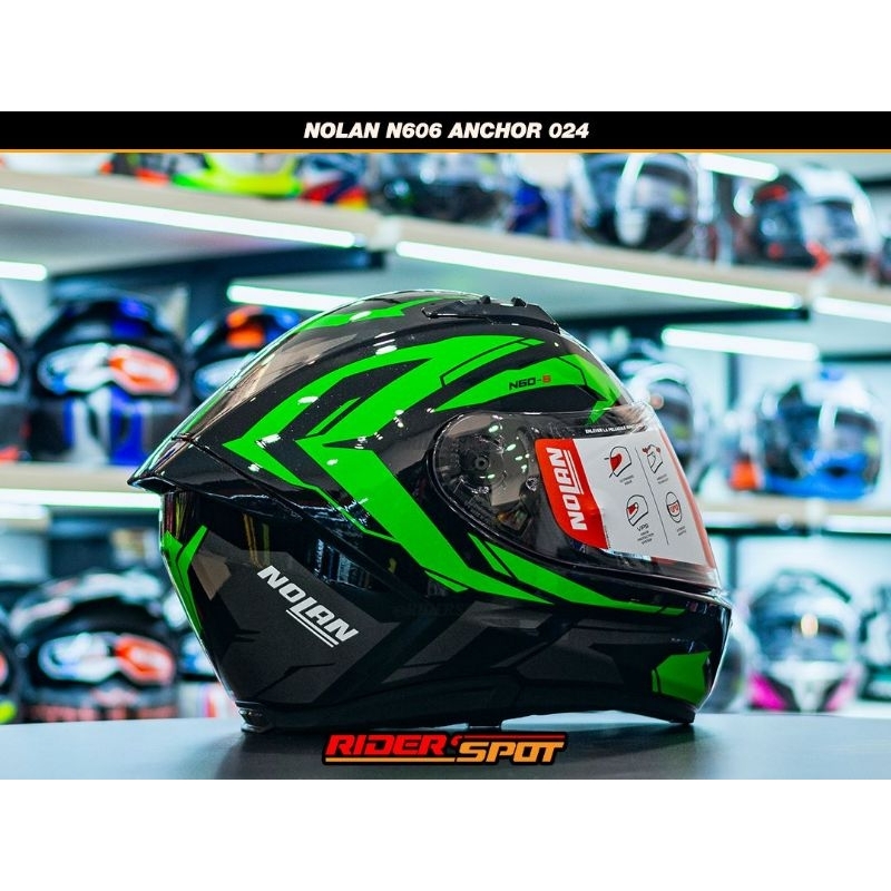 Jual Helm Motor Nolan N606 Anchor 024 n60.6 n60-6 Fullface original Italy | Shopee Indonesia