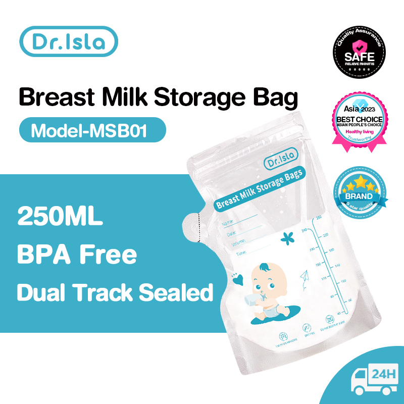 Jual Dr.isla Kantong ASI 250ml/30Pcs Penampung Asi Plastik Asi Kantong ...