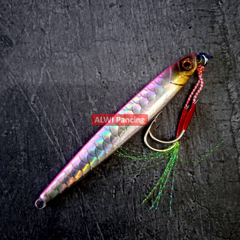 Jual ALWIX Umpan Metal JIG JIGPARA 40gr 60gr 80gr GID + Double Assist Hook ~ Jigpara JP Long ...
