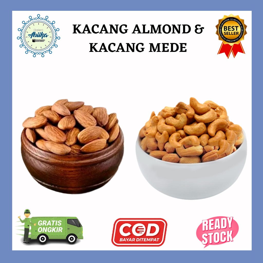 Jual Kacang Almond Kupas Panggang dan Kacang Mede Panggang & Kacang ...