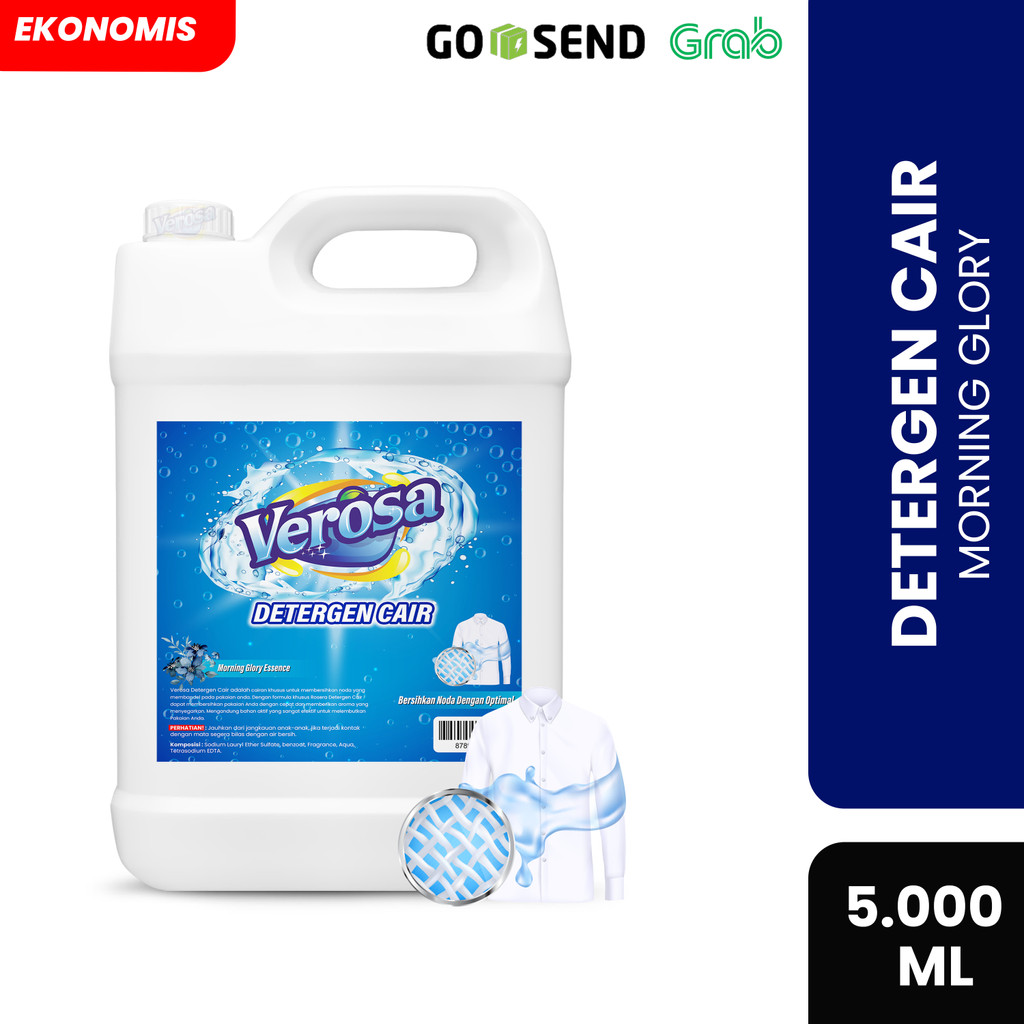Jual Verosa Sabun Deterjen Laundry Detergent 5 Liter Sabun Laundry Cuci Baju KHUSUS PENGIRIMAN ...
