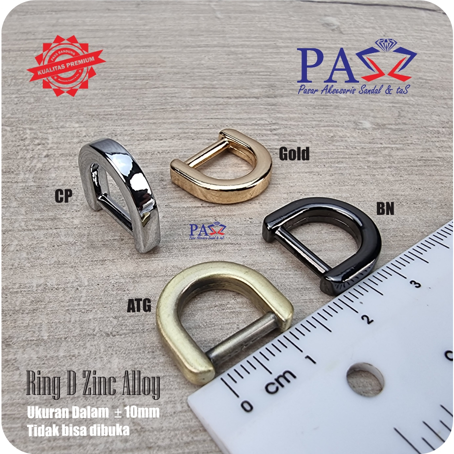 Jual Ring Tas Ring D Zinc Alloy 10mm TE4 (Permium) | Shopee Indonesia