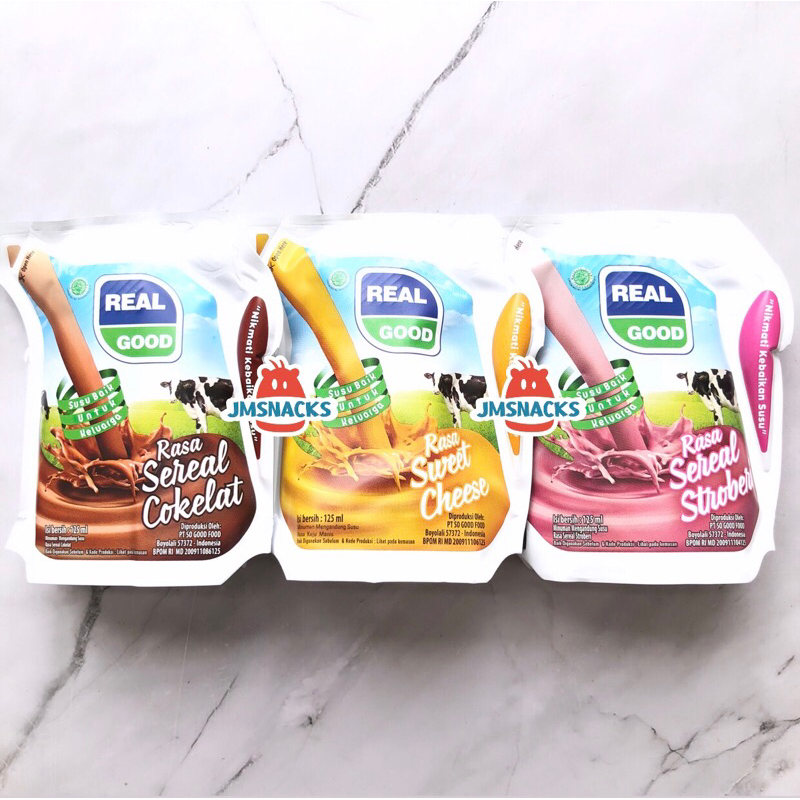Jual [PROMO!!] Real Good POUCH 125ml susu uht - nikmat enak termurah ...