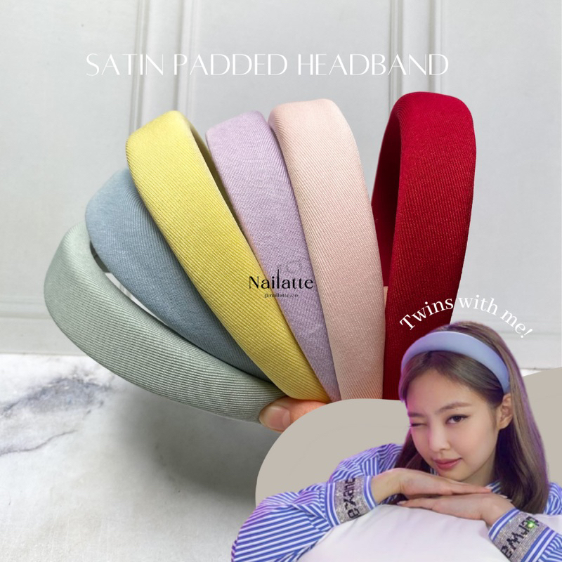 Jual Bando busa tebal pink jennie wanita bandana bendo bondu headband ...