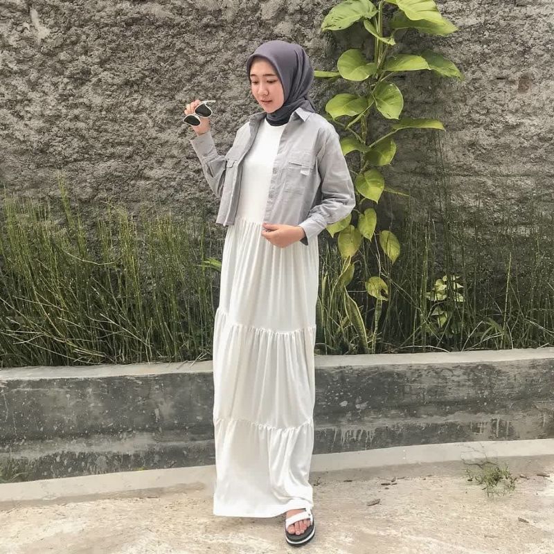 Jual Inner Dress Rempel Susun Bahan Rayon Premium Jumbo Basic Busui ...