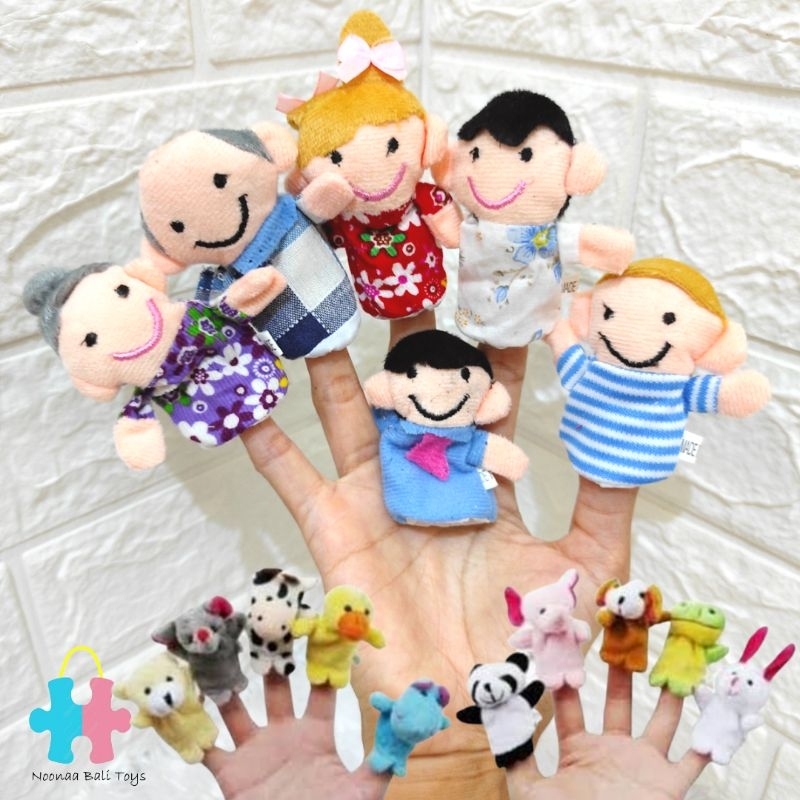 Jual Finger Puppets Boneka Jari Animals Family | Shopee Indonesia