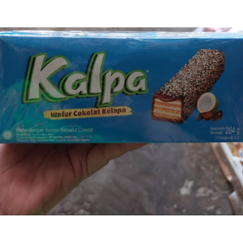 Jual Kalpa Wafer Cokelat Kelapa Box Isi 12 Pcs 22 Gr | Shopee Indonesia