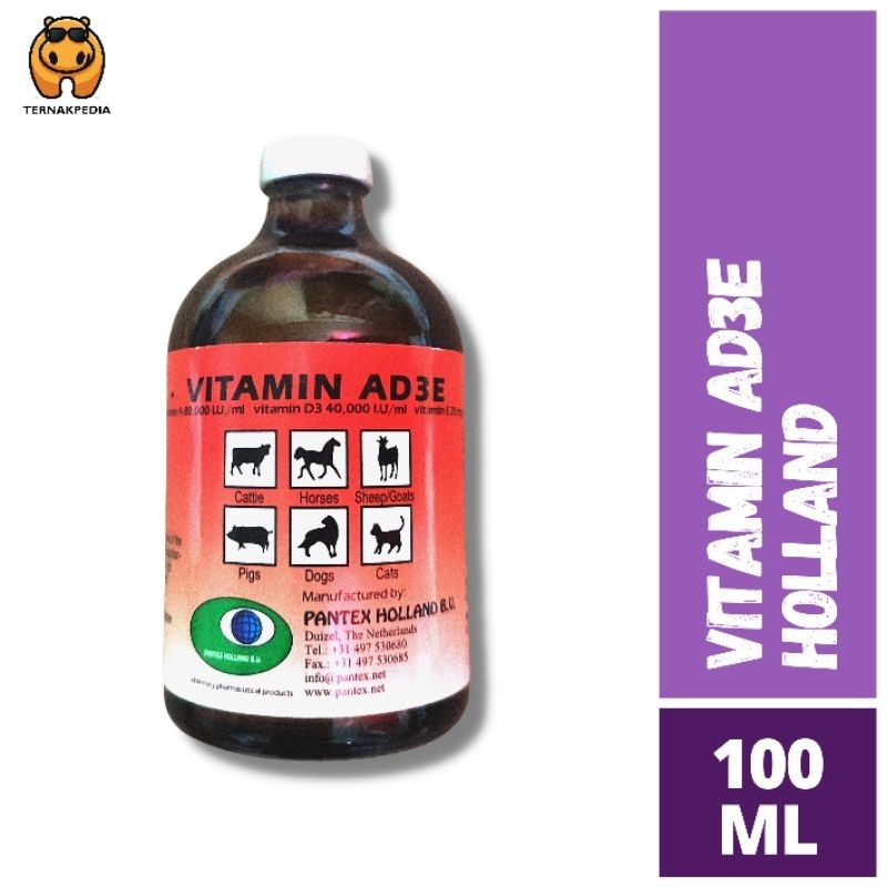 Jual Vitamin AD3E Holland - Vitamin AD3E Injeksi - Pantex Holland AD3E ...