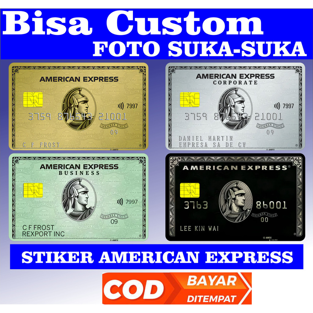 Jual Stiker Kartu Atm Custom Gambar Sendiri Skin Card BANK CARD ...