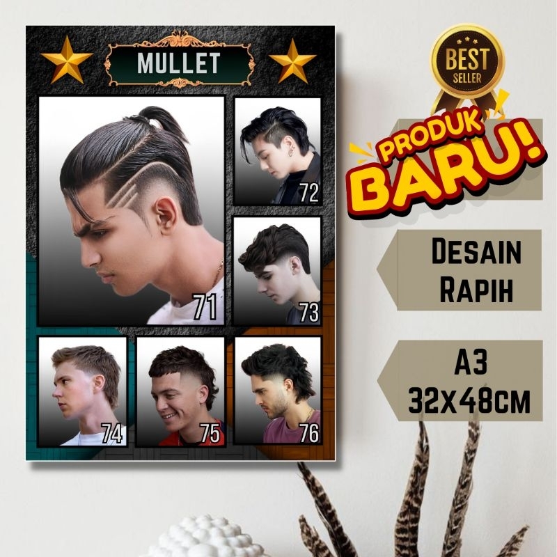 Jual Desain rapih Poster barbersop / poster pangkas rambut / model ...