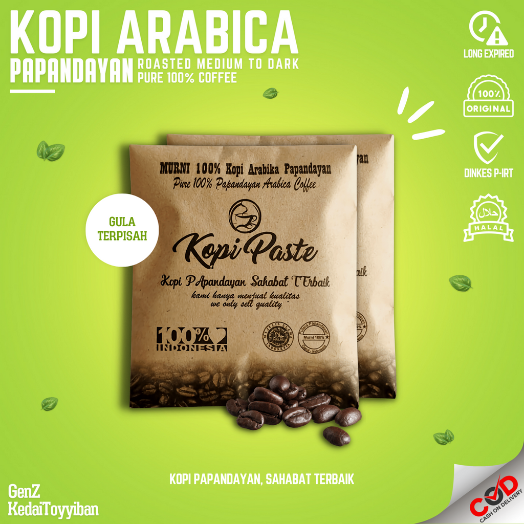 Jual Kopi Sachet Arabika Papandayan Garut Arabica Coffee Hitam Asli ...
